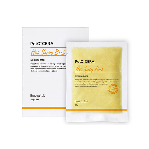 Breezy Tail PetO'CERA 賽洛美 溫泉浴鹽 30g x 3 – 小尾巴寵物用品店 littletailshop.com