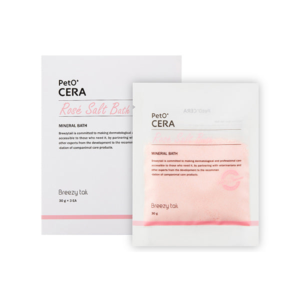 Breezy Tail PetO'CERA 賽洛美 玫瑰浴鹽 30g x 3 – 小尾巴寵物用品店 littletailshop.com